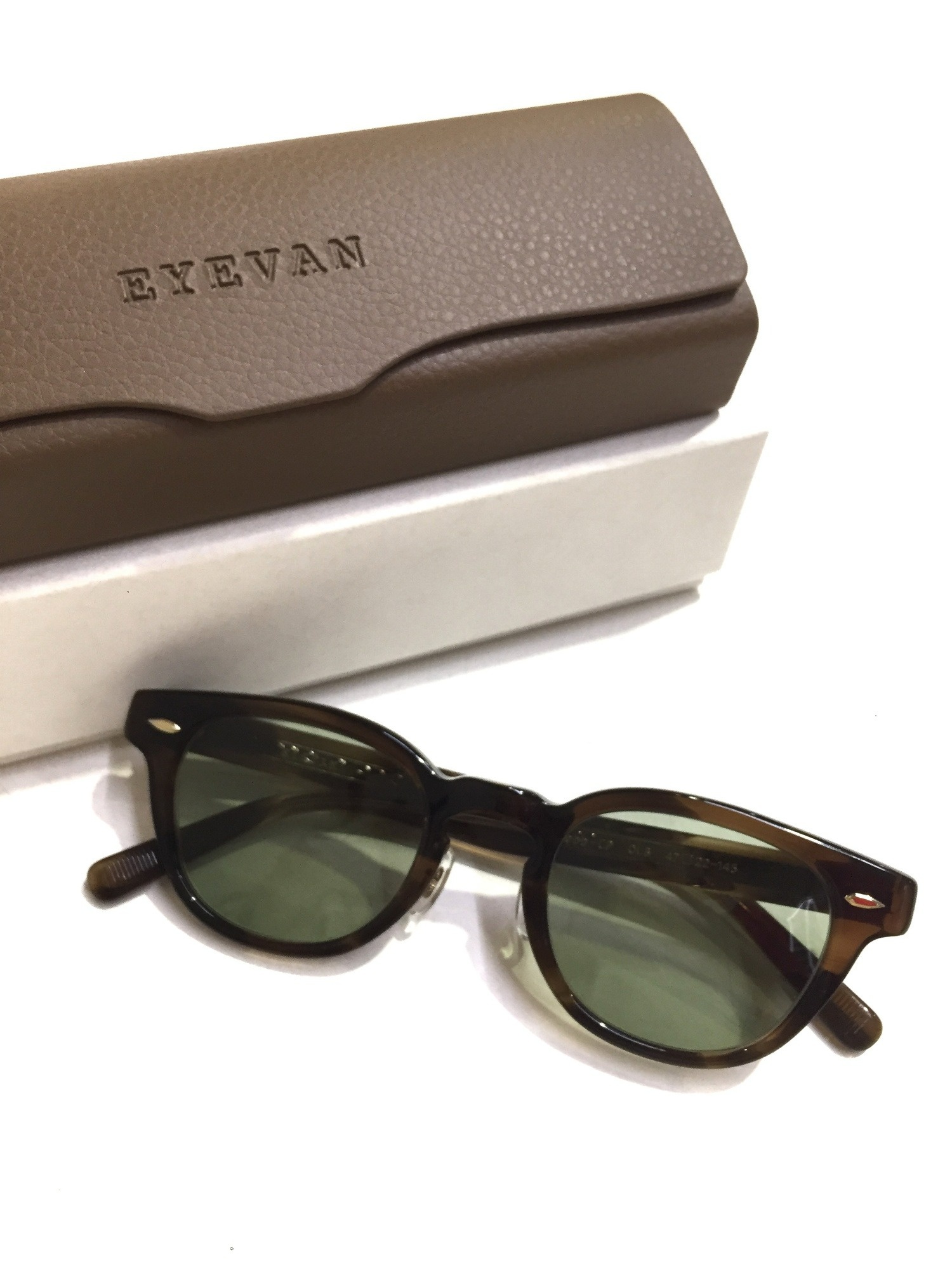 【入荷】EYEVAN WEBB-CP OLB サングラス サイズ47 22-145 WEBB CP OLIVE BAMBOO BROWN 箱・ケース付 | 新着商品 | オーバーフロー ...